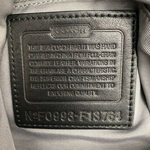 Coach | Bags | Coach Large Black Leather Shoulder Bag Crossbody ...